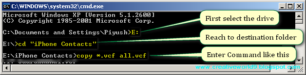 how to combine all .vcf files to single .vcf file manually - creativeworld9