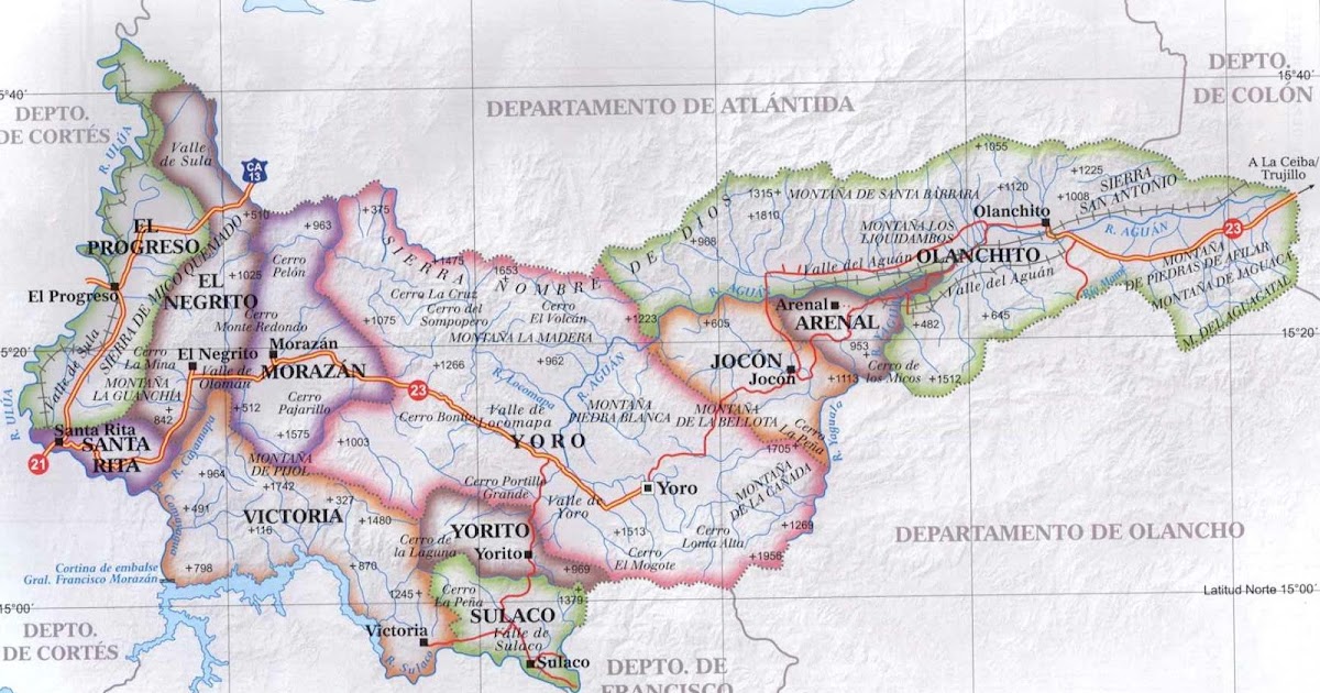 El Progreso Yoro Mapa at David Velasquez blog