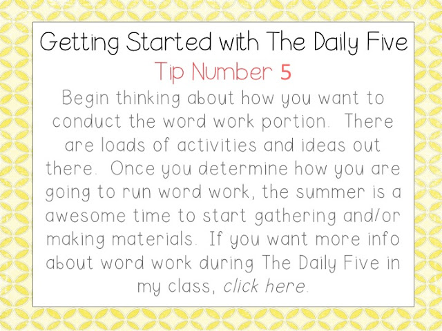School Is a Happy Place: The Daily Five: Getting Started