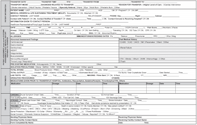 ER goldbook: Transfer (trauma patient) to definitive care