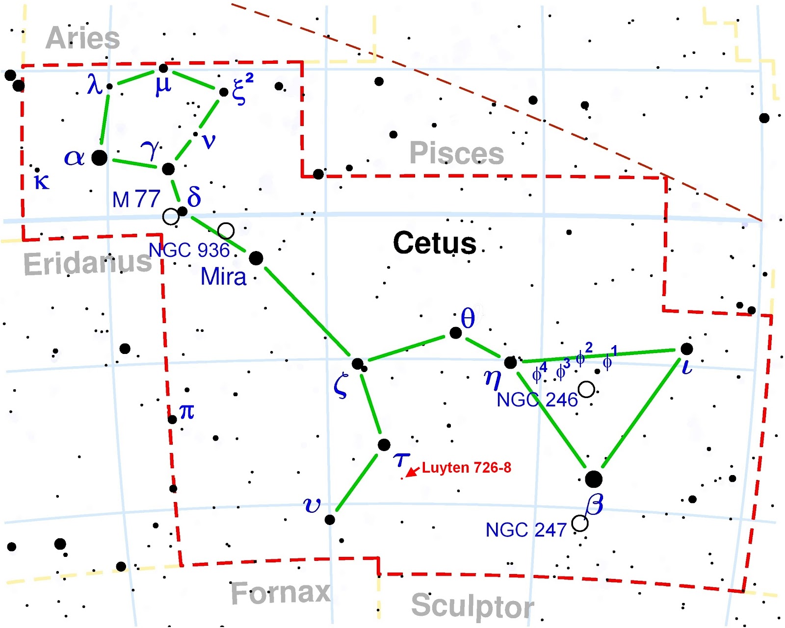 Astronomia: Cetus ( Baleia )