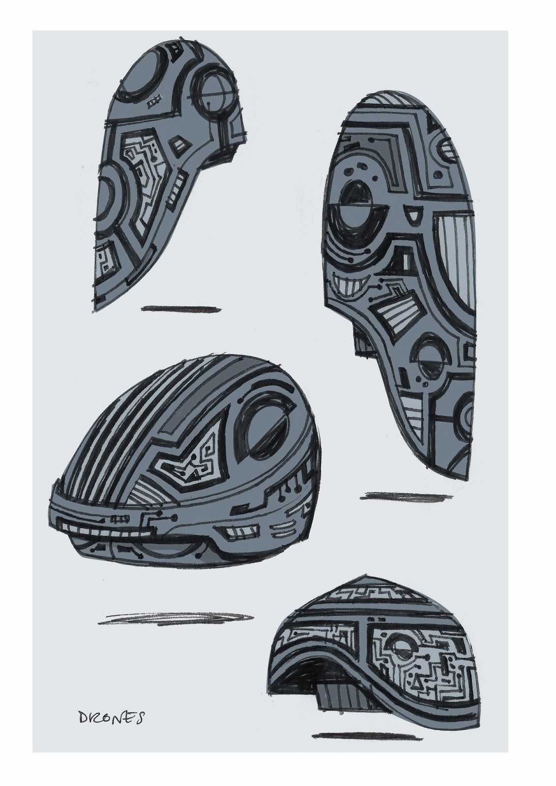 KERSWELLIAN: Tron Uprising: Robot And Drone Concepts