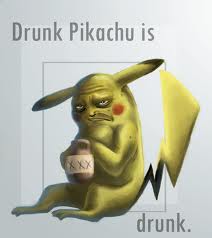 Roflowned: Drunk Pikachu