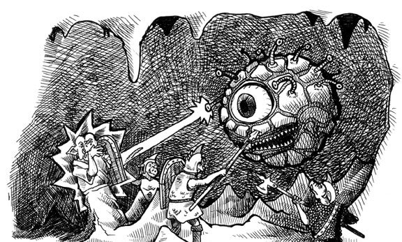 Land of Estebor: Reaper Bones Eye Beast (aka D&D Beholder)