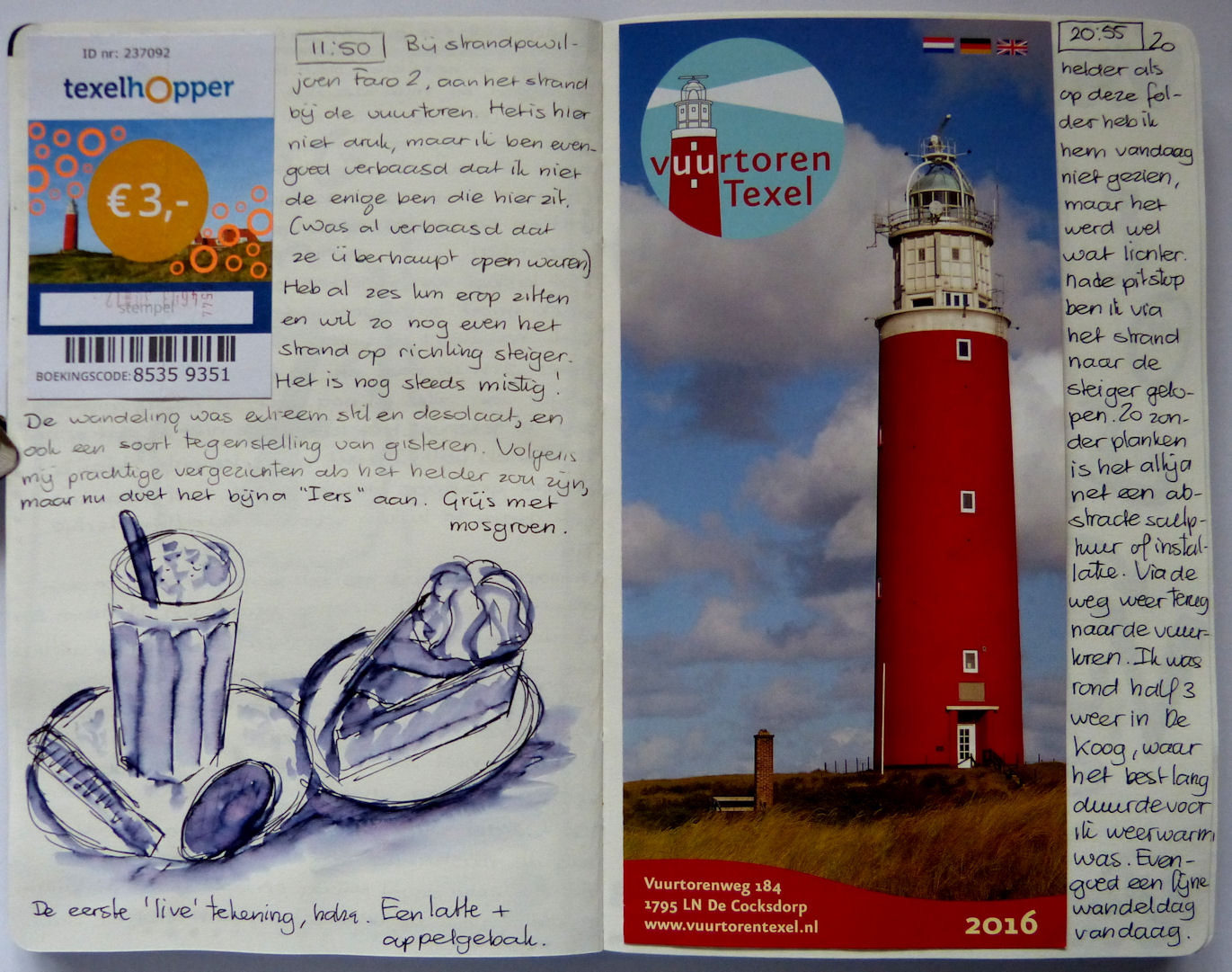 Caatje's Artsy Stuff: The Texel Book - a peek in my travel journal ...
