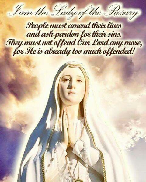 Our Lady appeared on the 13th of the month at Fatima so we may avoid ...