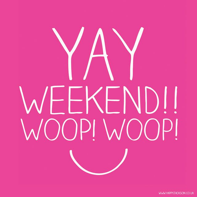 Little Miss Shoppa: Yay it's the weekend! :)