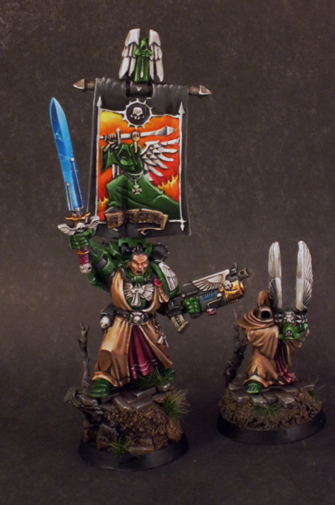 samson minis: Finished! Azrael, Grand Master of the Dark Angels