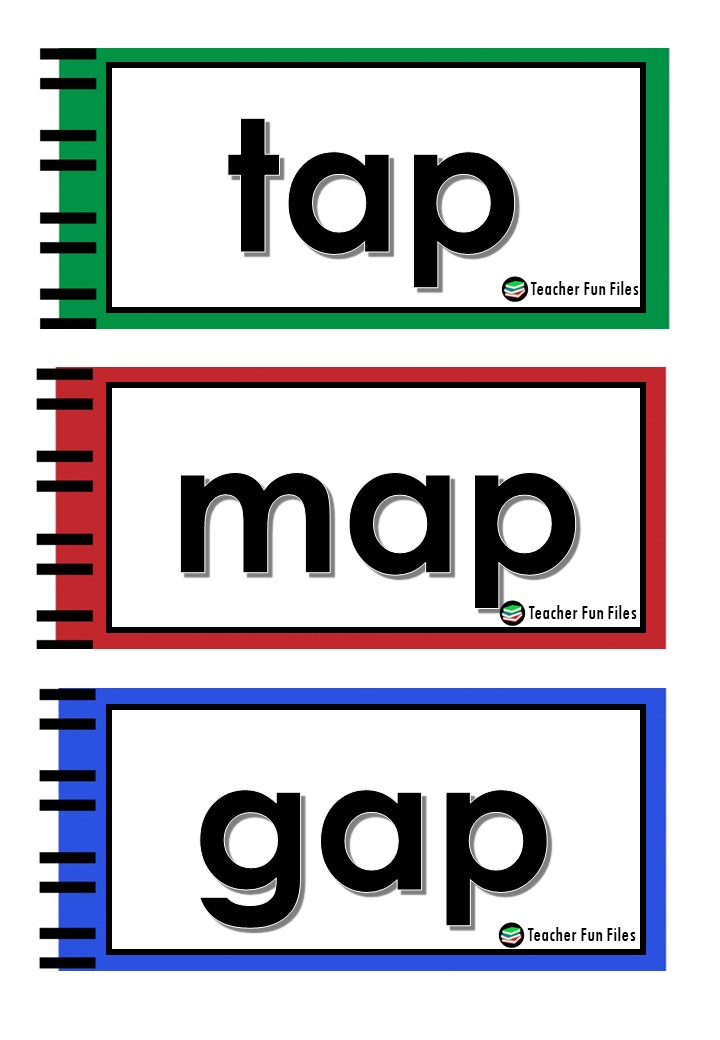 Teacher Fun Files: CVC Short A Vowel Sound Flashcards