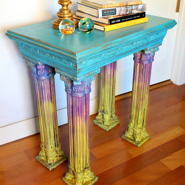Mark Montano: Drippy Paint Thrift Store Table Makeover