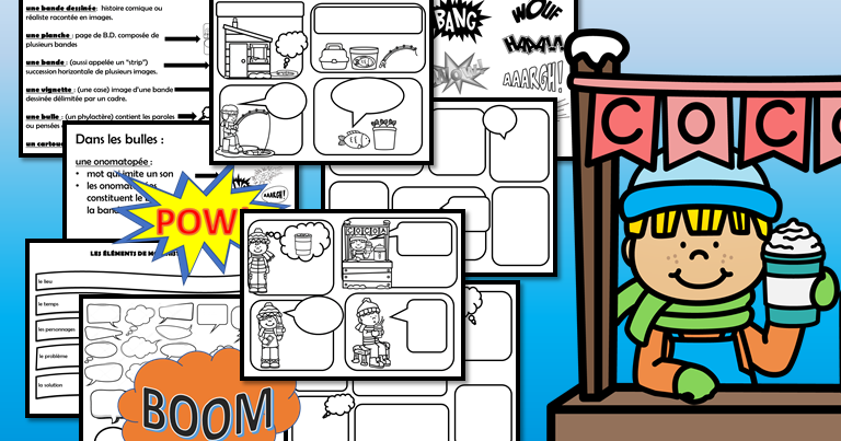 la classe de caro.: BANDES DESSINÉES Écriture créative – L’HIVER – Série #1