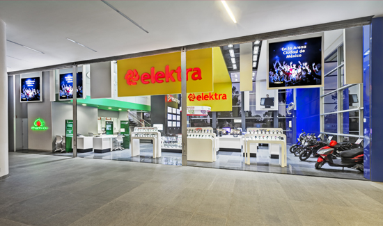 podio: Showroom Elektra sucursal Arena Ciudad de México