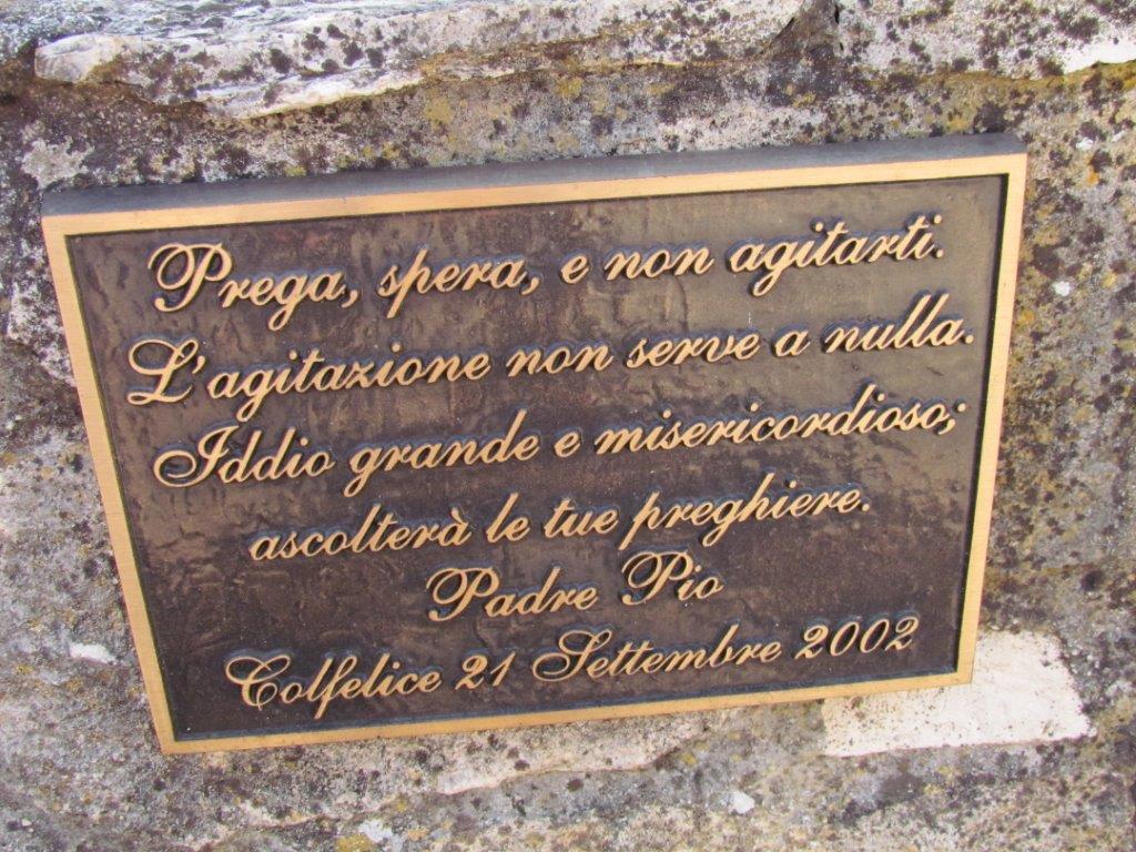 Tabernacoli italiani: Colfelice. San Pio da Pietrelcina