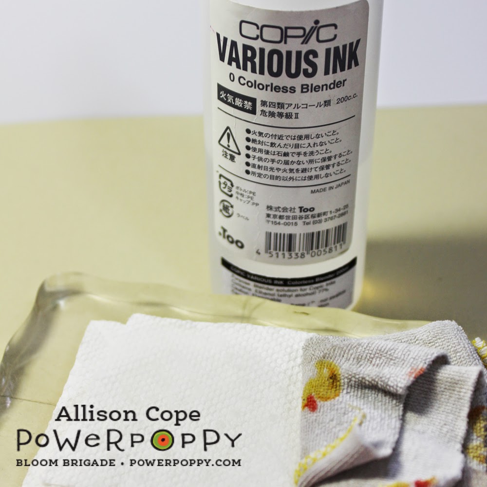 Power Poppy - The Blog: Adding Texture with Copic Markers