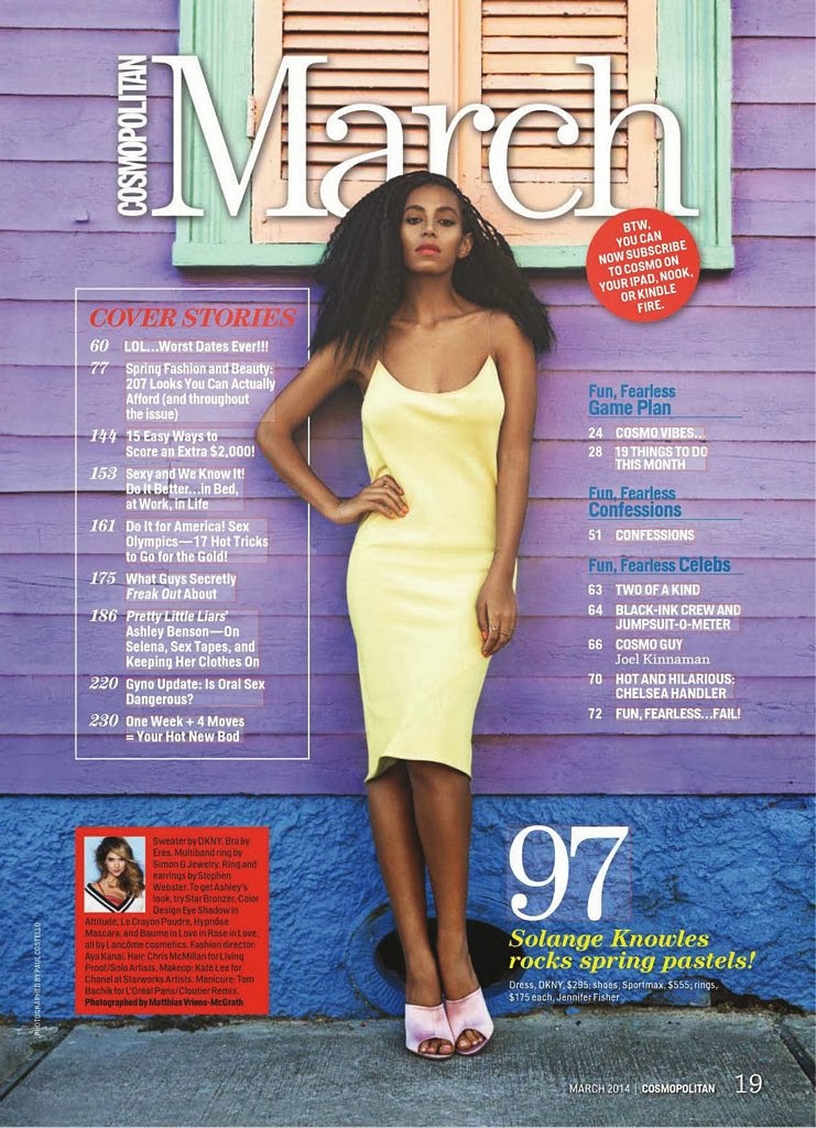 Solange Knowles HQ Pictures Cosmopolitan US Magazine Photoshoot March ...