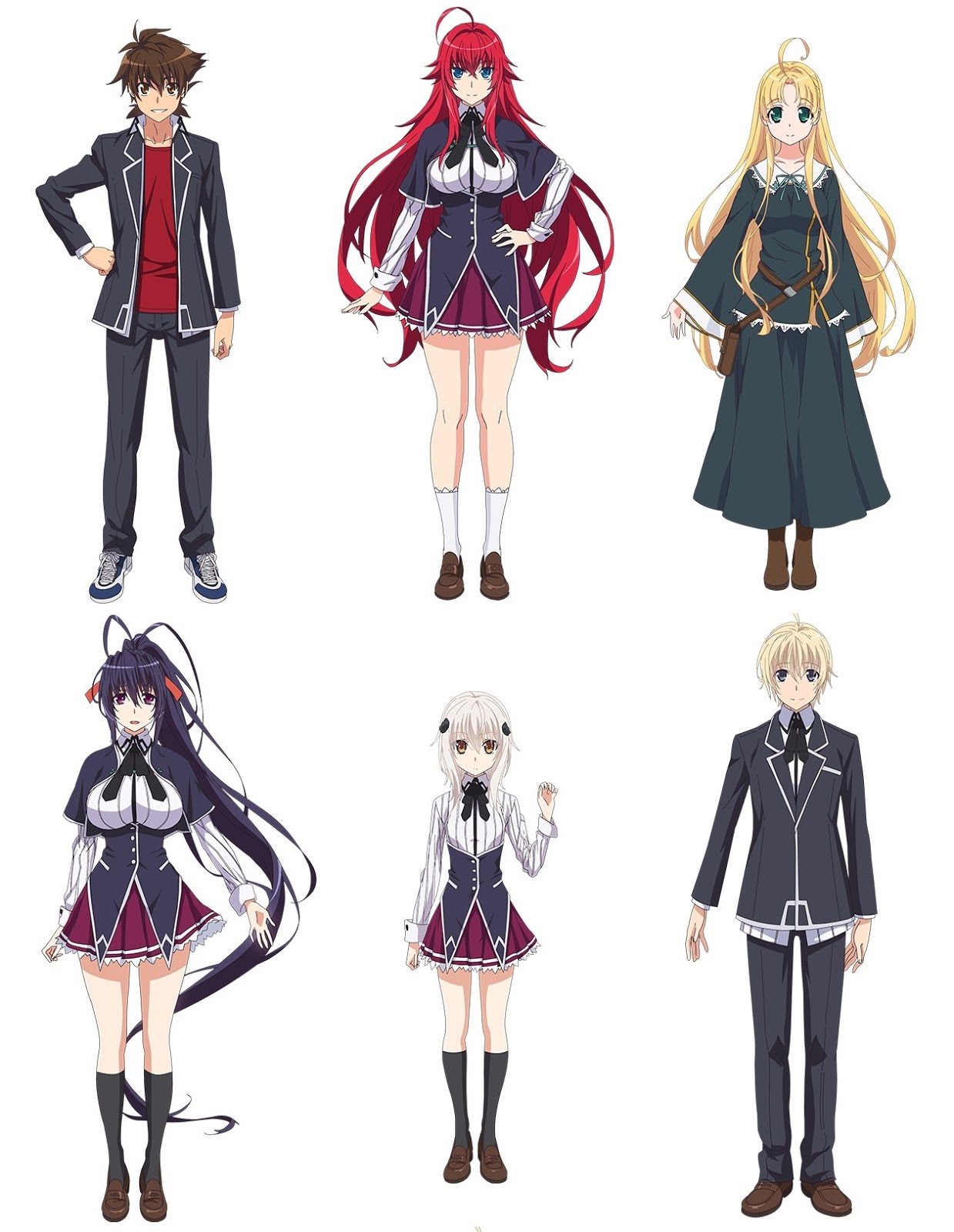 El anime High School DxD Hero S4 nos muestra una nueva imagen y diseños ...