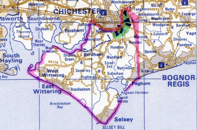 Birding the Selsey Peninsula: Maps