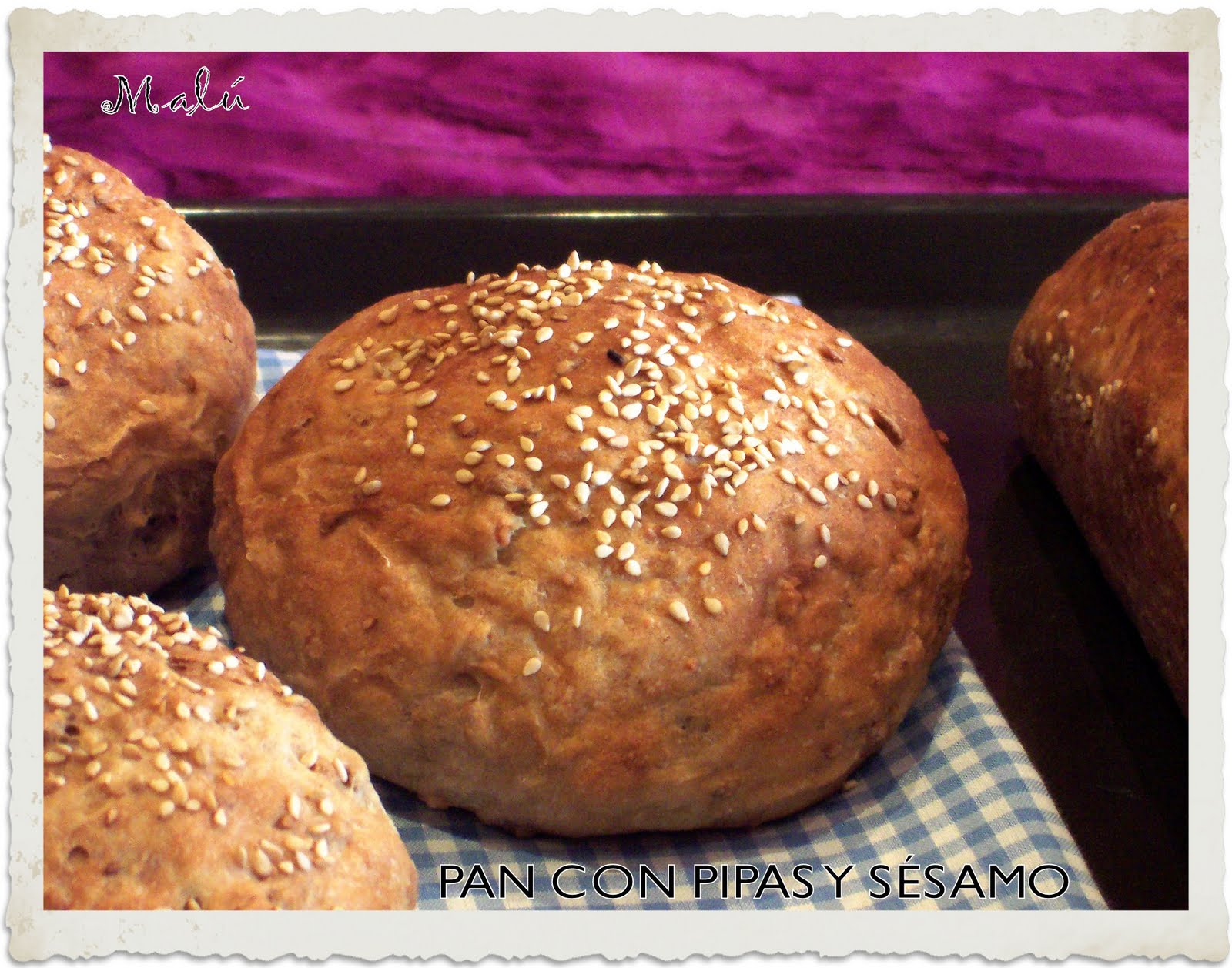 COCINANDO ENTRE HARINA: PAN CON PIPAS Y SÉSAMO