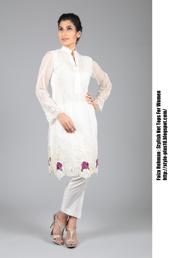 Faiza Rehman : Trendy Net Tops For Women (Perfect Choice For Eid)