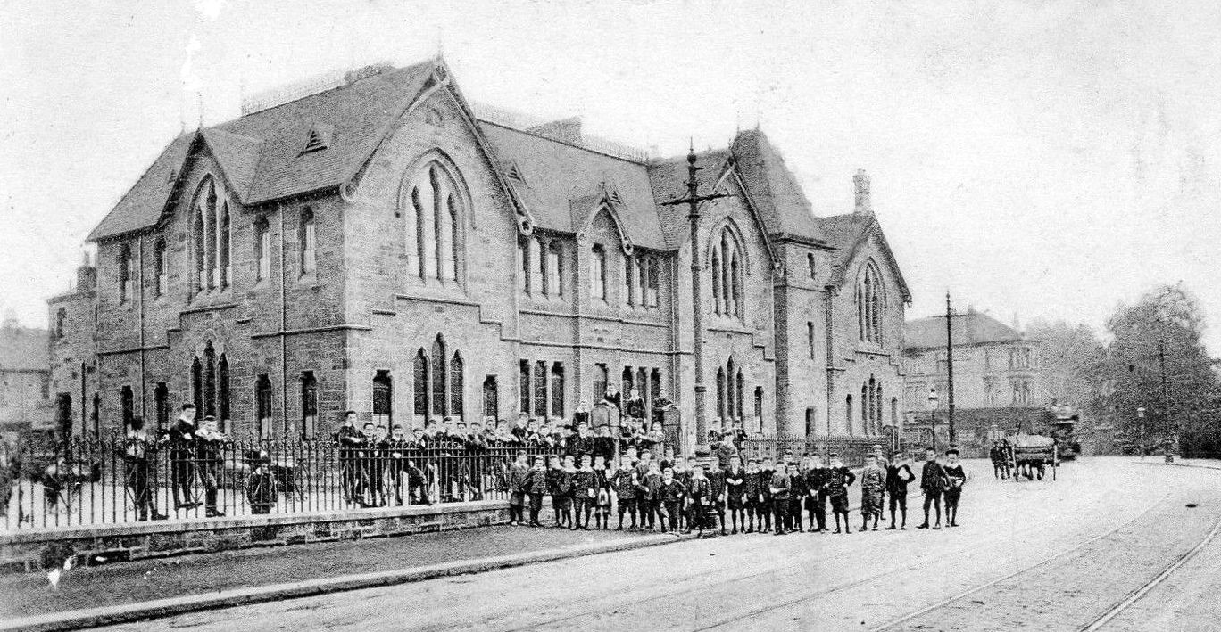 Tour Scotland: Old Photograph Queen's Park School Langside Glasgow Scotland