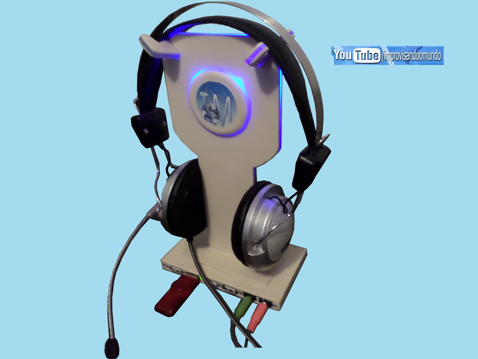 Improvisando o Mundo: Suporte Headset em PVC