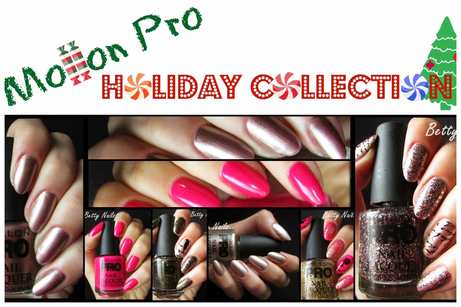 Betty Nails: Mollon Pro - New Year and Christmas Collection [Review and ...