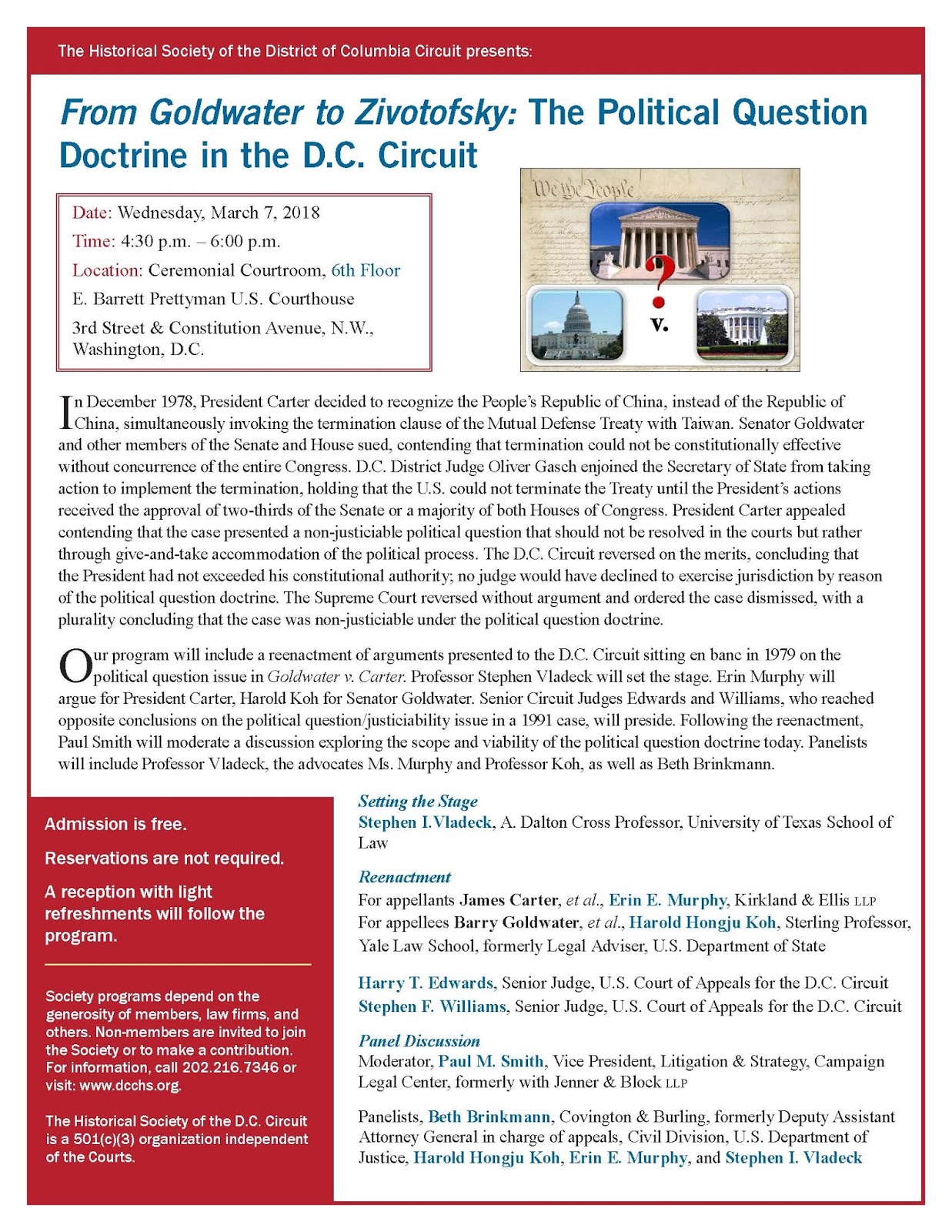 Legal History Blog: From Goldwater to Zivotofsky: The Political ...