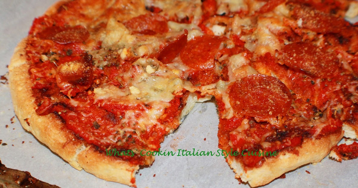 Italian Pepperoni Pizza Recipe | What's Cookin' Italian Style Cuisine