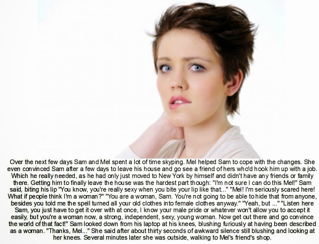 Eveline's Clean TG Captions: Changing his body and her mind (part 4)