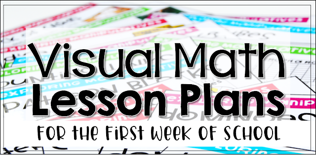 First Week Math Lesson Plans - The Teacher Talk