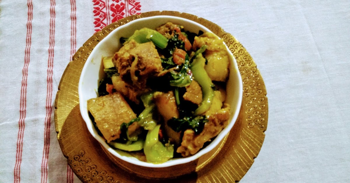 Pork with mustard greens (Lai xaak)