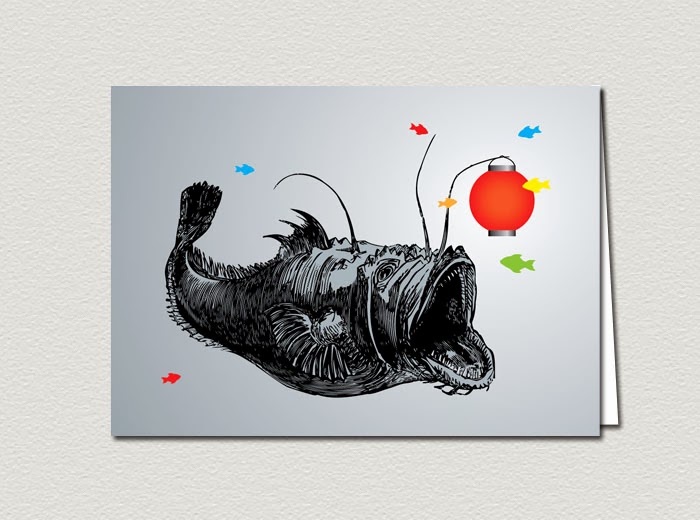It's About Art and Design: Angler Fish Holding a Paper Lantern With ...