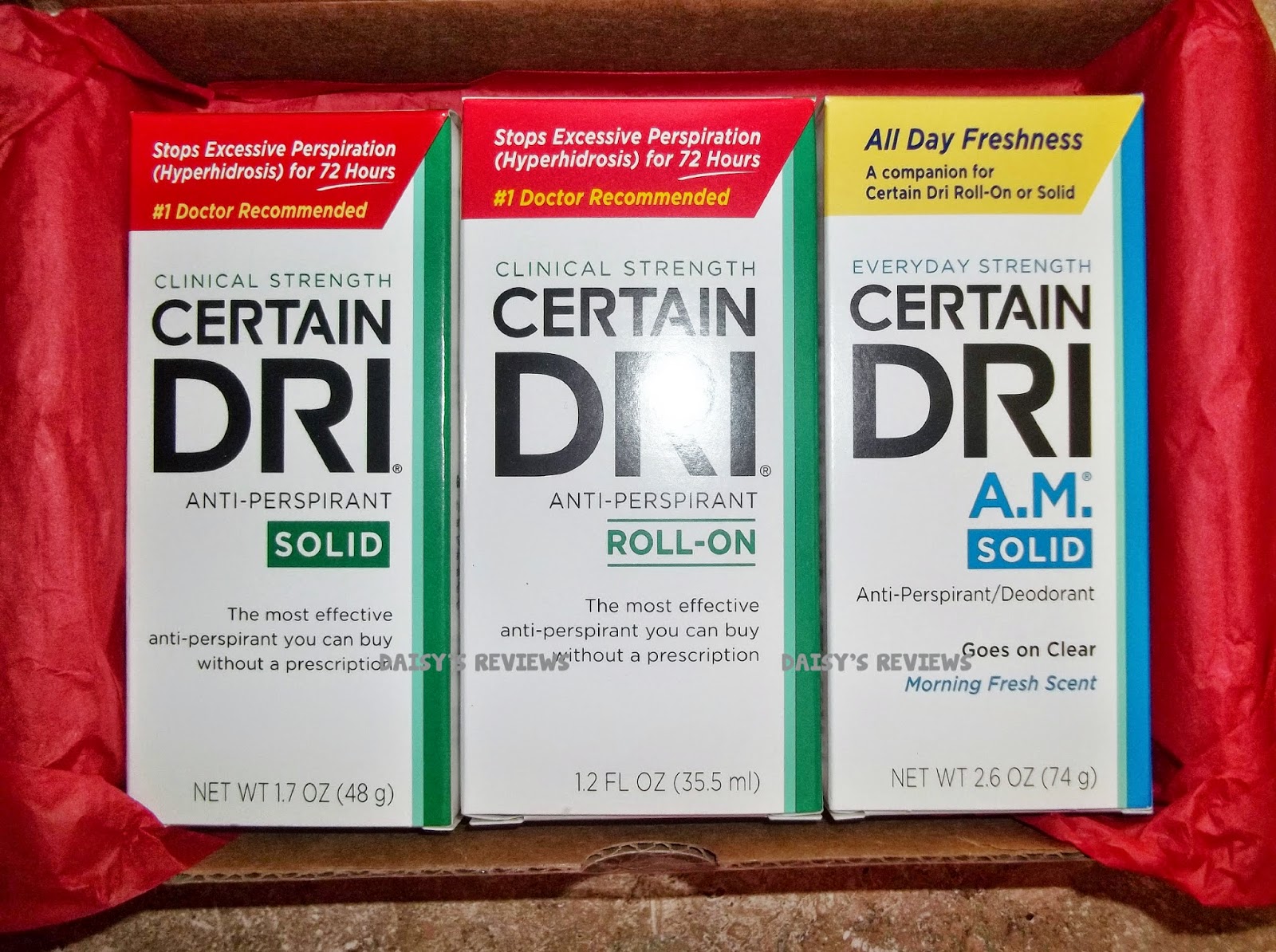 Welcome To Daisy's Reviews: Certain DRI Anti-Perspirant Review
