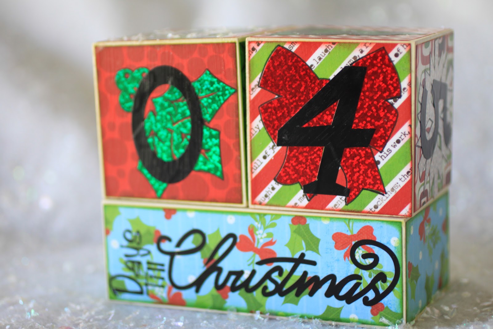 Oh My Crafts Blog: Christmas Countdown Blocks