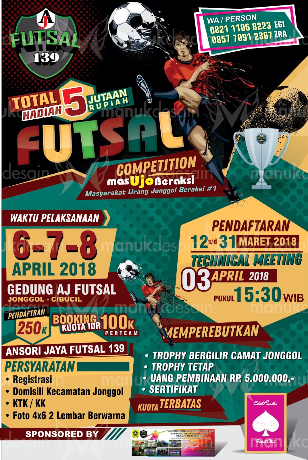 Contoh Desain Banner Tournament Futsal