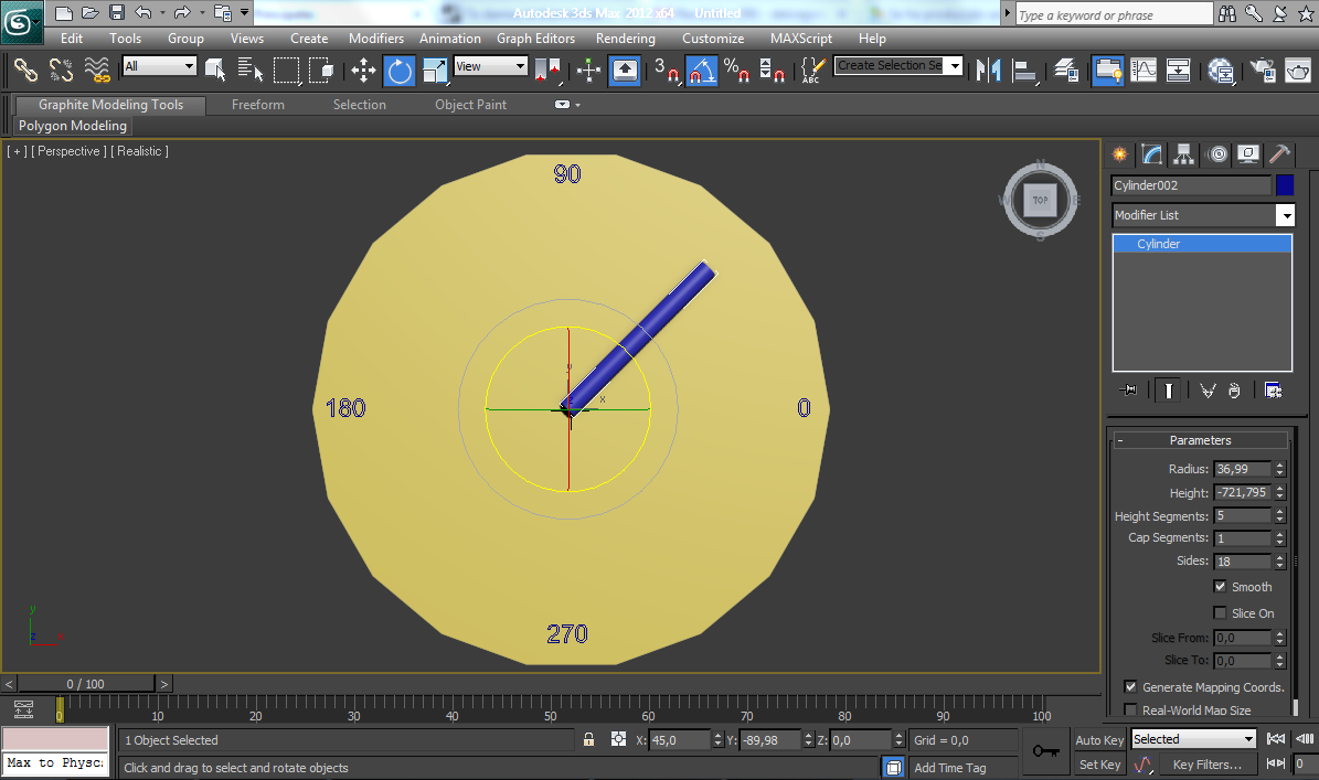 Rotar un objeto indicando el ángulo en 3D STUDIO - AYTUTO Blog