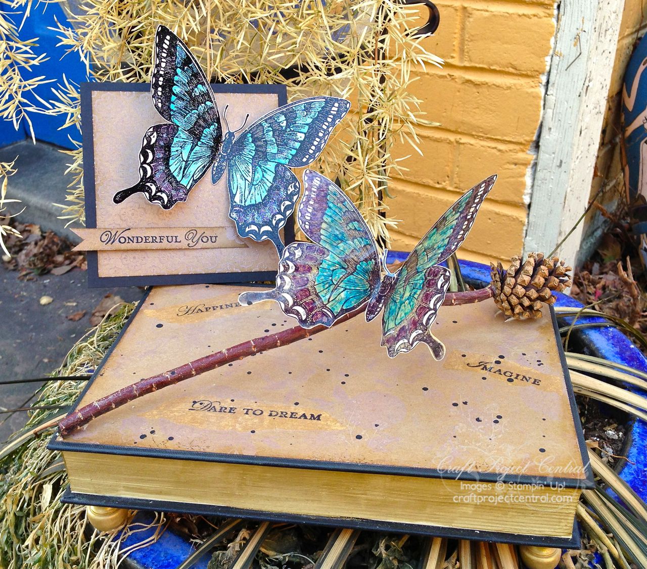Swallowtail Altered Book Box & Card [Create With Christy]