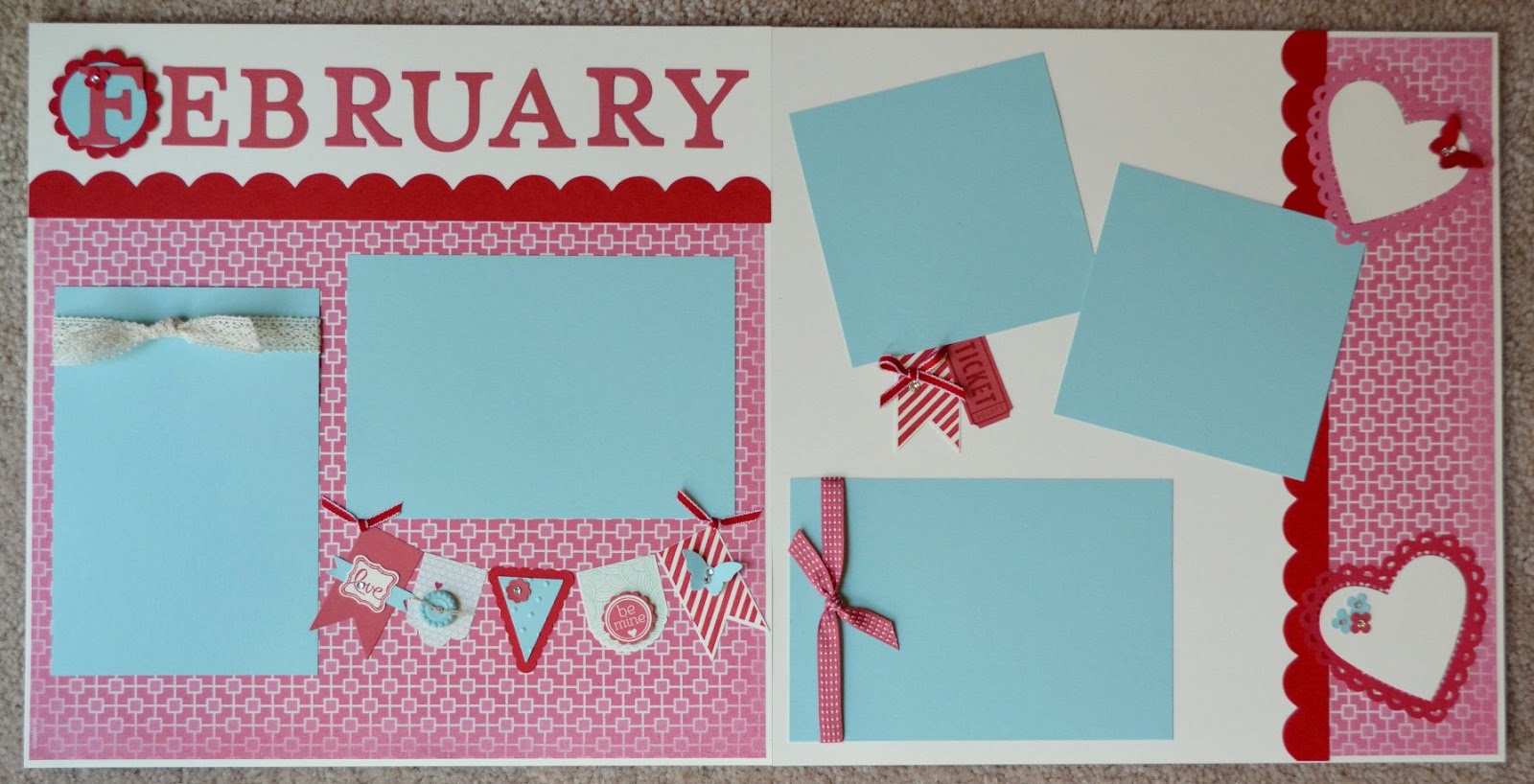 Paper, Pansies and Pachyderms: 2013 Scrapbook Club Pages - January and ...