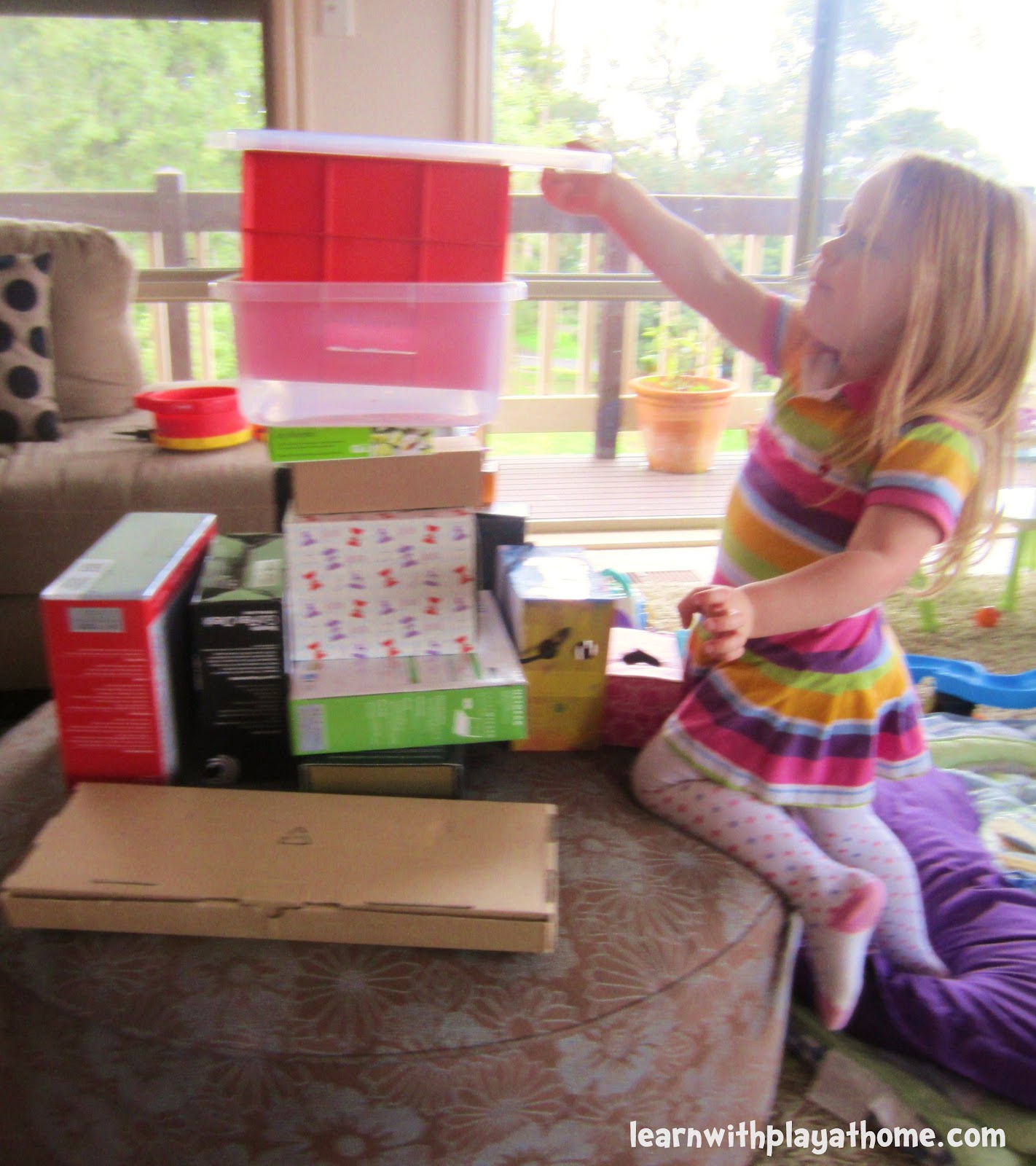 Learn with Play at Home: Construction Time. Building with Boxes