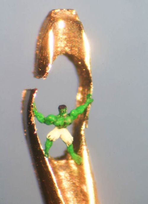 My Owl Barn: Willard Wigan's Microscopic Sculptures