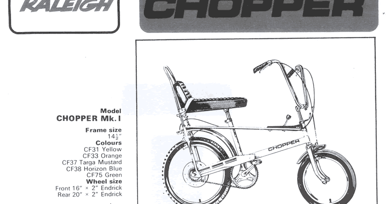 The Bigfatlucha: Raleigh Chopper MK1 Spec!