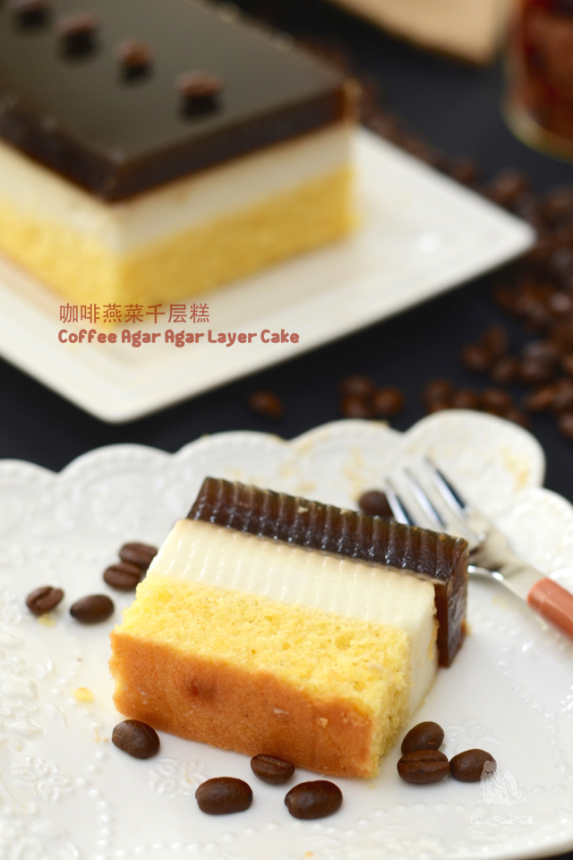 Coco's Sweet Tooth ......The Furry Bakers: 咖啡燕菜千层糕 Coffee Agar Agar ...