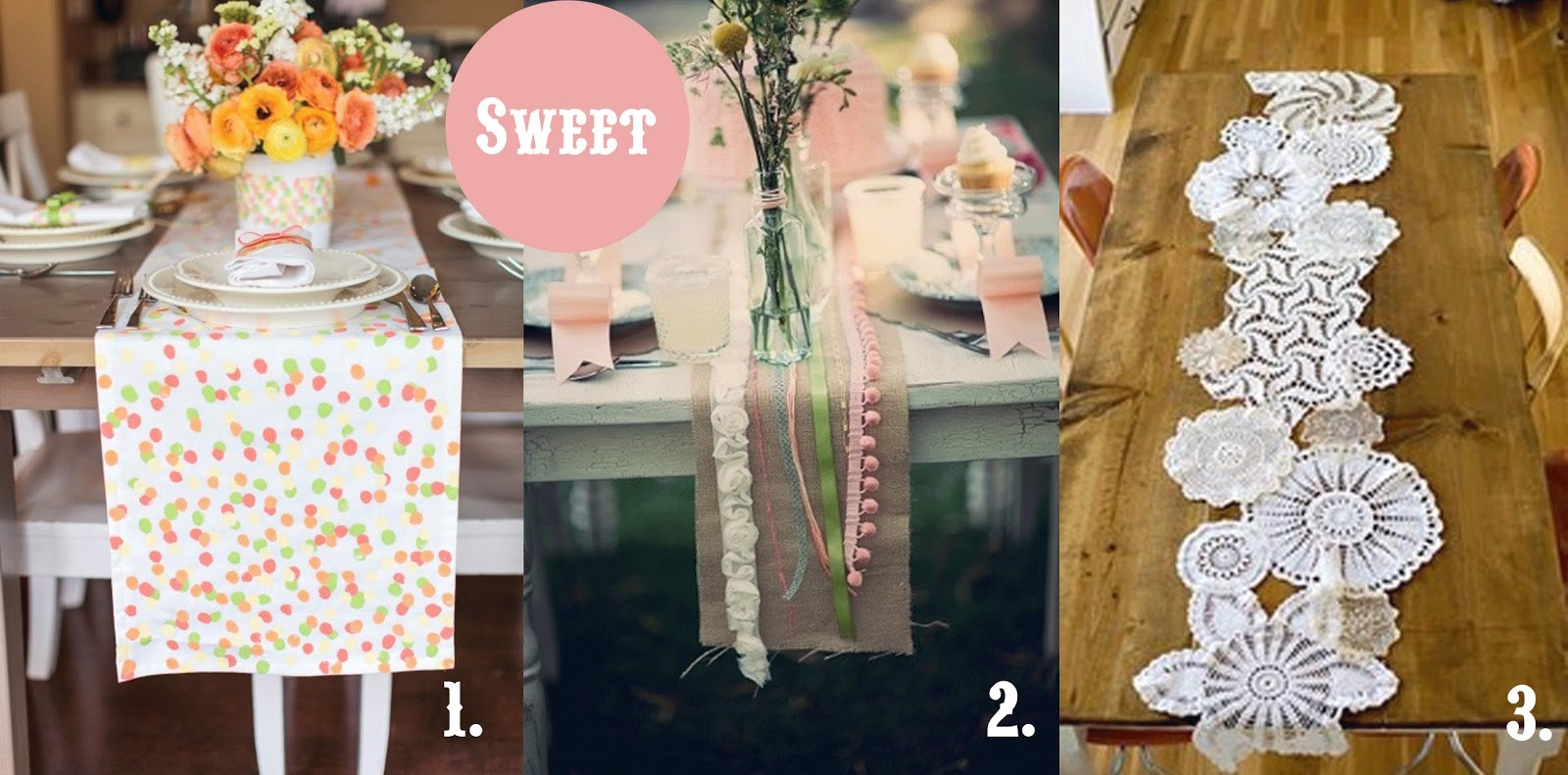 Ashley Thunder Events: {Fun, Pretty, Simple, & Sweet} Table Runner ...