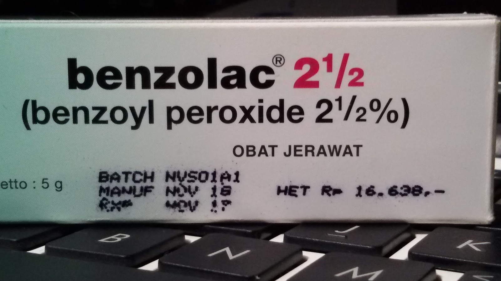 Benzoyl Peroxide: Review Obat jerawat favorit ku – Benzolac 2,5% ...