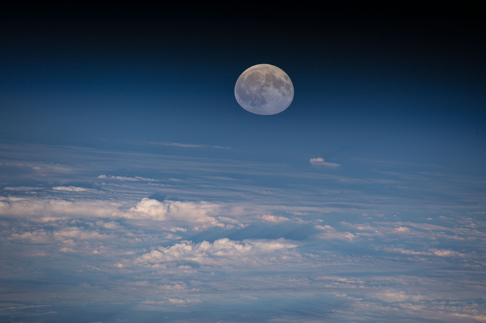 Moonrise seen from the International Space Station | Earth Blog