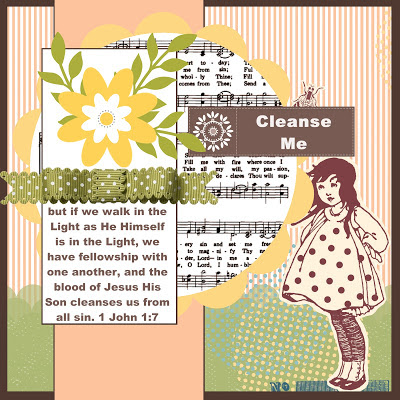 Stampin For Me: Hymn & Scripture Challenge - Hymn # 5 - Cleanse Me