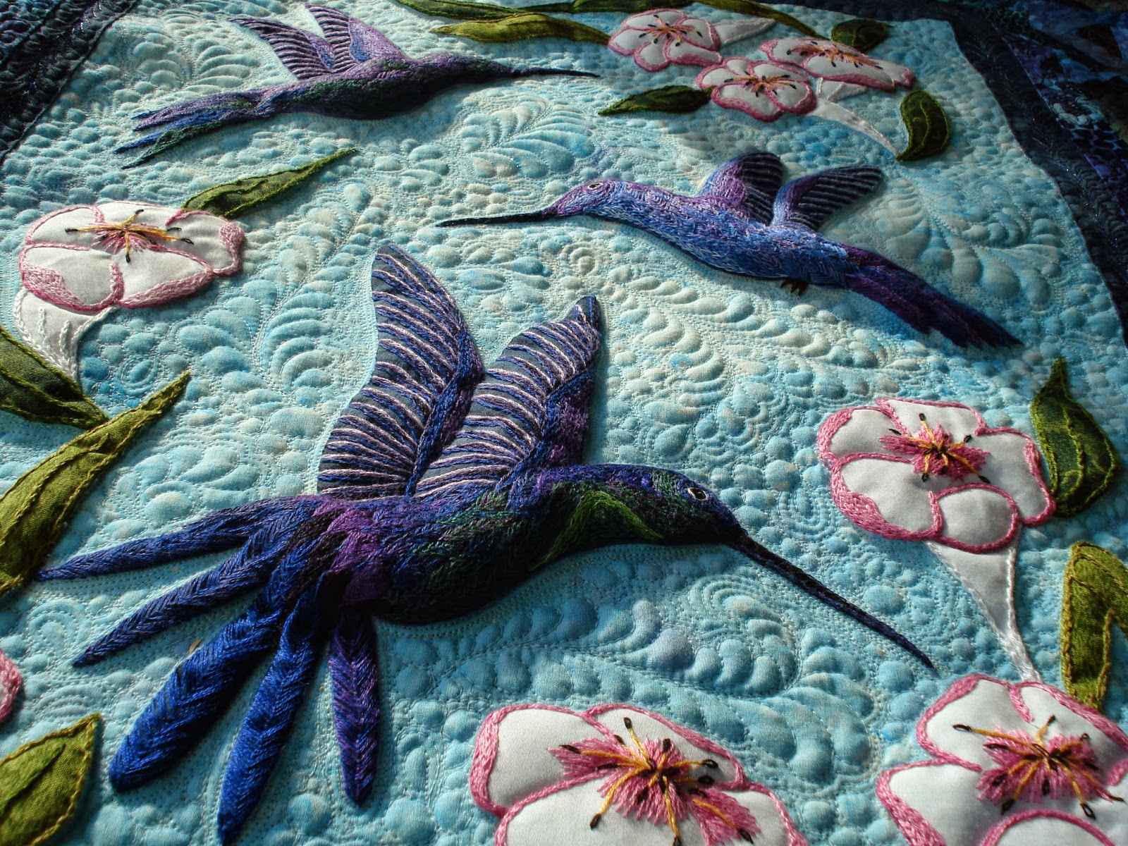 The Nifty Stitcher: Hummingbirds -Finished!