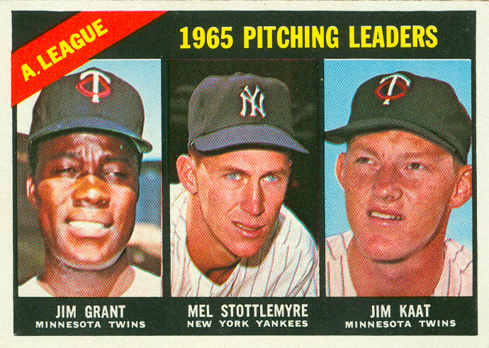 1966 Topps Baseball: American League Pitching Leaders (#222, 224, 226)