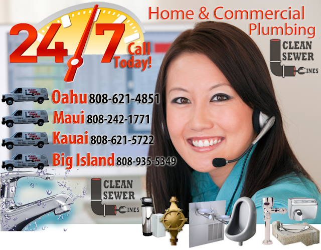 Oahu Plumbing Service with Clean Sewer Lines Hawaii #1 in Plumber Drain ...