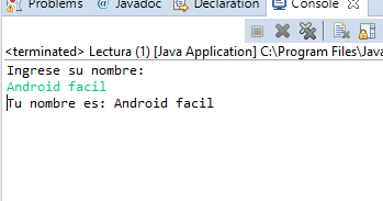 lectura de datos en java ~ Java-Facil